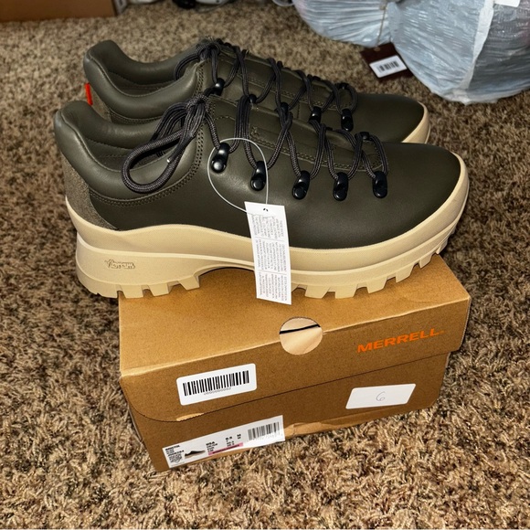 Merrell | Shoes | Merrell Womens Size 95 Bristol Olive Green Leather ...
